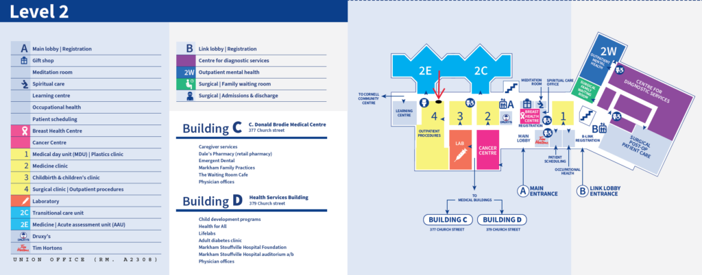 Map of Markham Stouffville Site - CUPE 3651